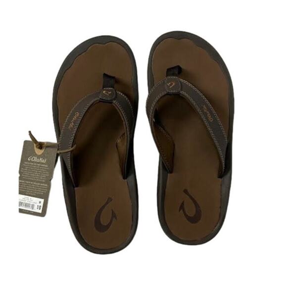 OluKai | Shoes | Nwt Olukai Ohana Mens Beach Sandals Dark Javaray ...